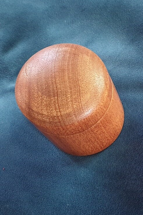 Small Hand Turned Meranti Wooden Box - Etsy