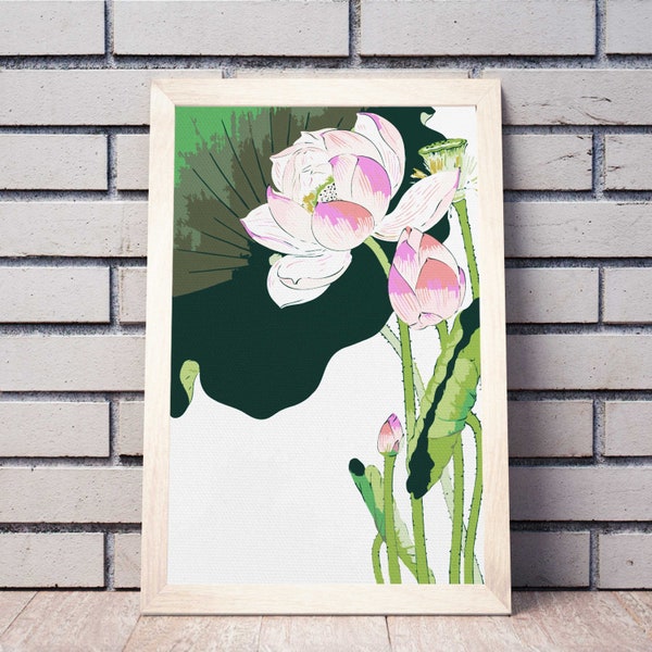 Lotus Paint by Numbers - Etsy