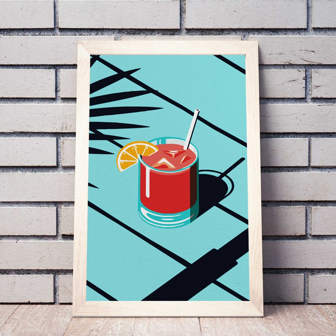 Cocktail on the Sun Pop Art Design Art Design Decor DIY Paint by Number ...