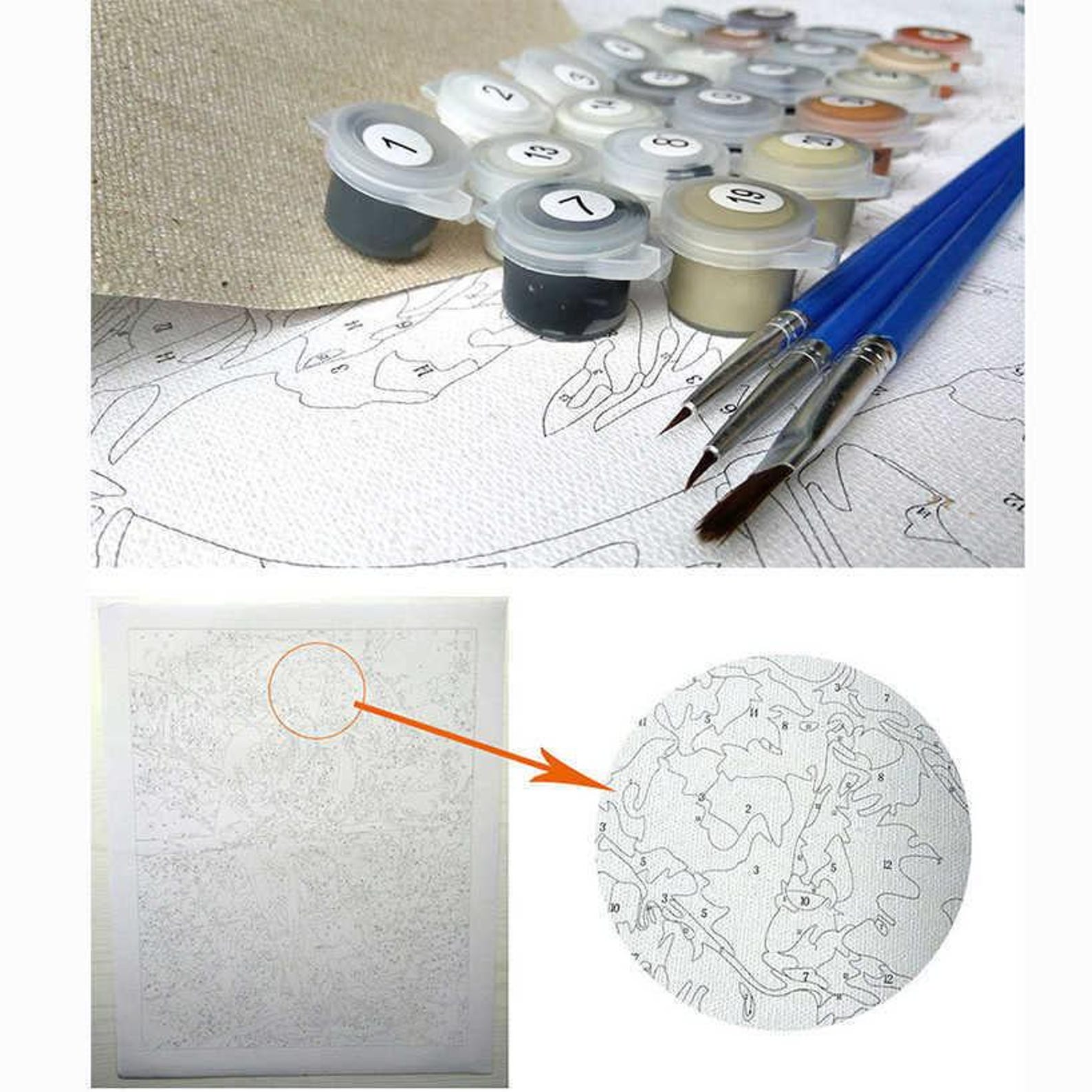 Statue of Liberty Paints by Number DIY Kit - EU Shipping - DIY Paint by ...