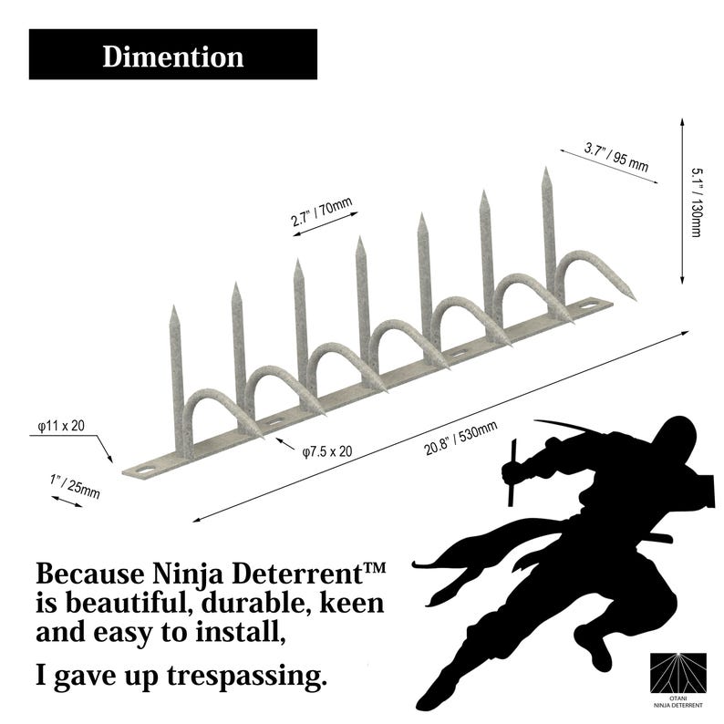 Ninja Deterrent™ | Fence Spikes Wall Spikes Anti Climb Home Security ...