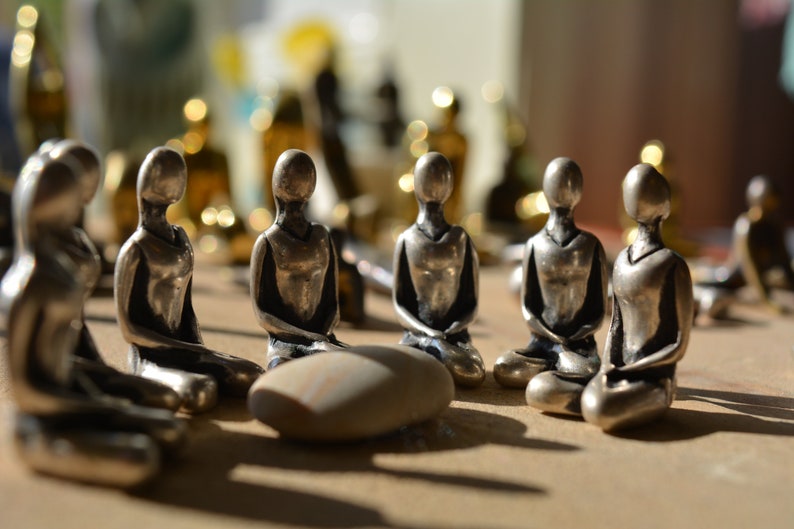 Yoga Pose, Yoga Pose Statue, Yoga Asana Statue, Handmade Statue, Bronze ...