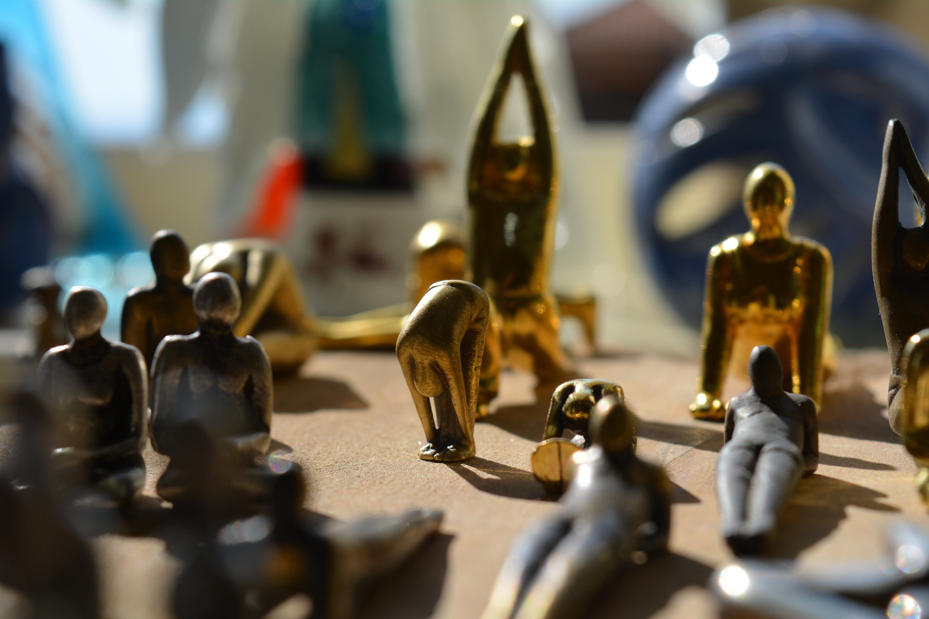 Yoga Pose, Yoga Pose Statue, Yoga Asana Statue, Handmade Statue, Bronze ...