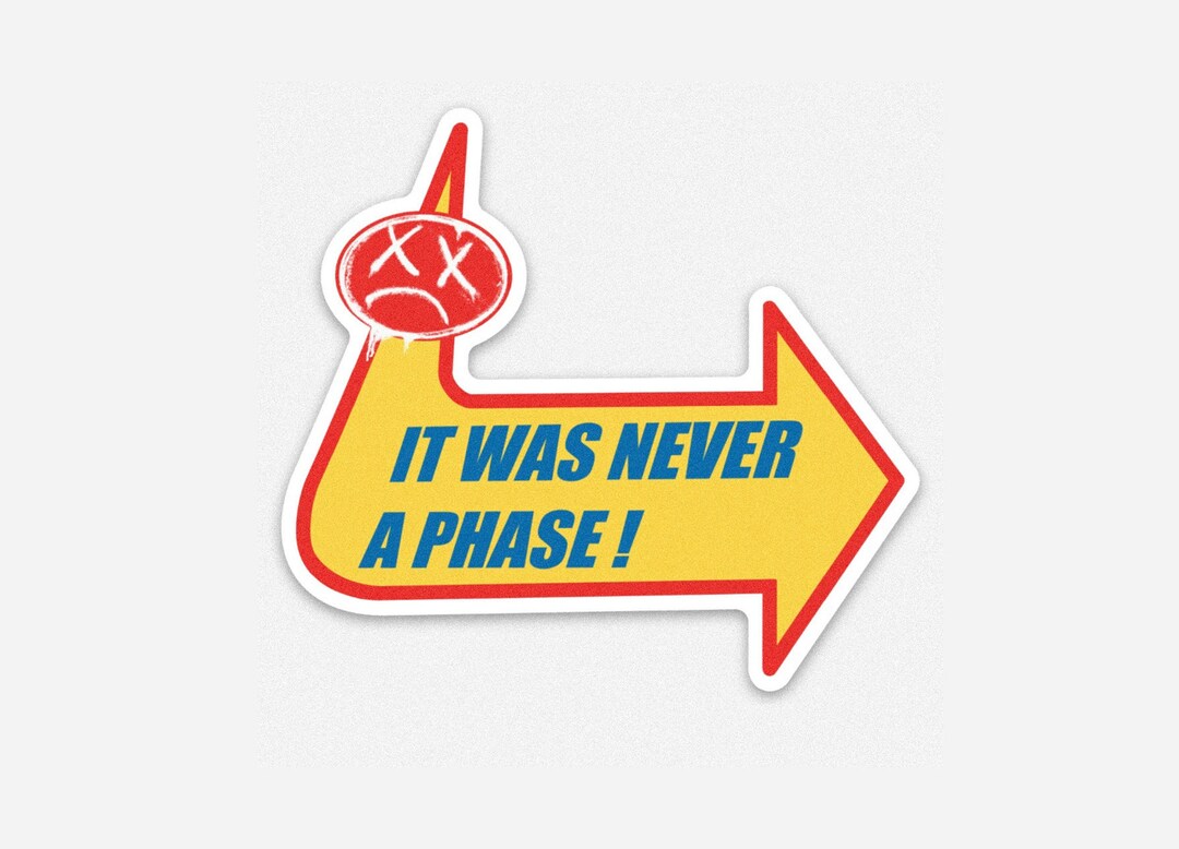 It Was Never a Phase, Sticker - Etsy