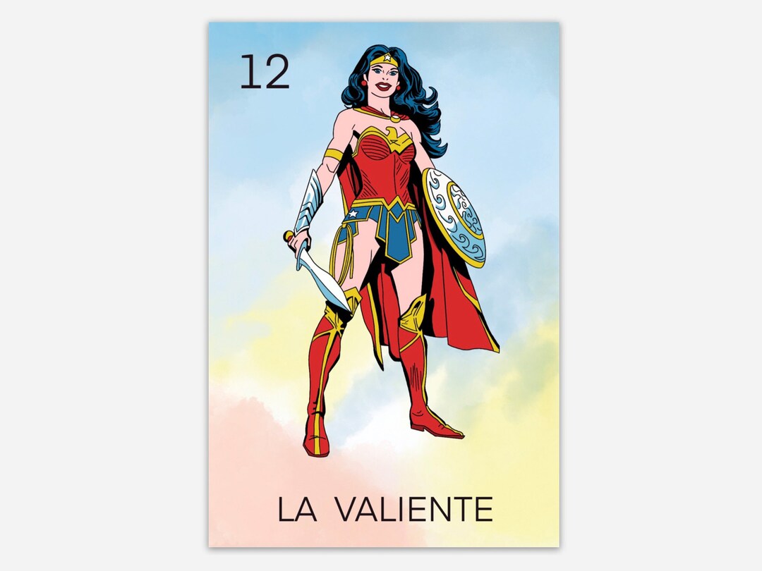 La Valiente Sticker, Loteria Inspired, El Valiente, Strong Women ...