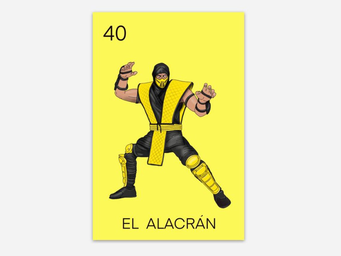 El Alacran Sticker Loteria Inspired Scorpion Mortal Kombat - Etsy