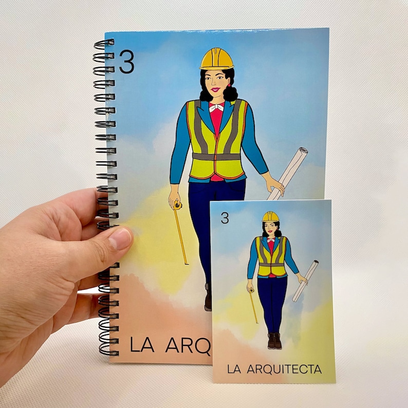 La Arquitecta Sticker Loteria Inspired La Dama Mexican - Etsy
