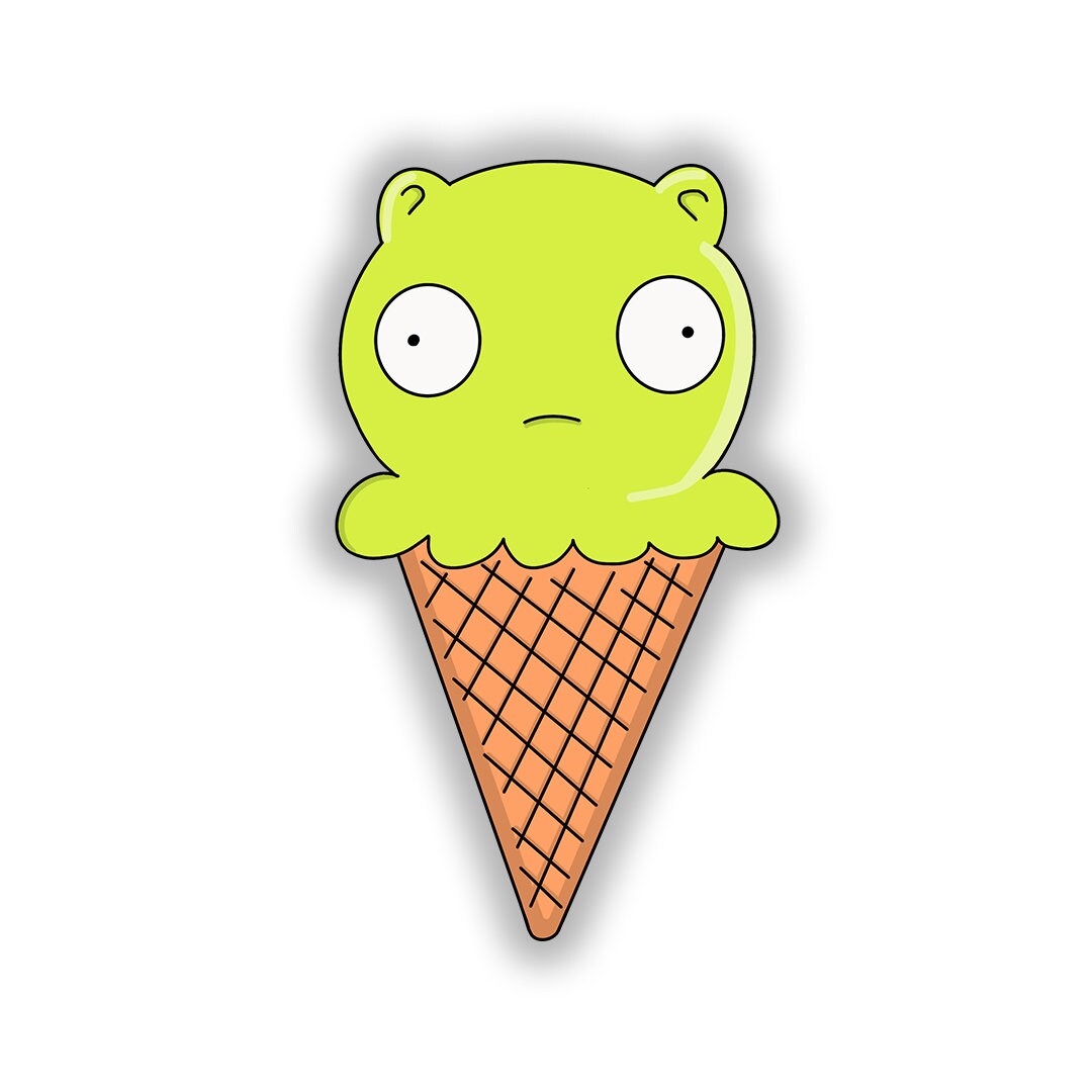 Kuchi Kopi, Ice Cream Cone, Bob's Burgers Sticker - Etsy
