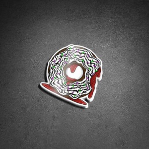 Gory Donut, Jelly Donut, Gothic Donut, Donut Sticker, Spooky Season ...
