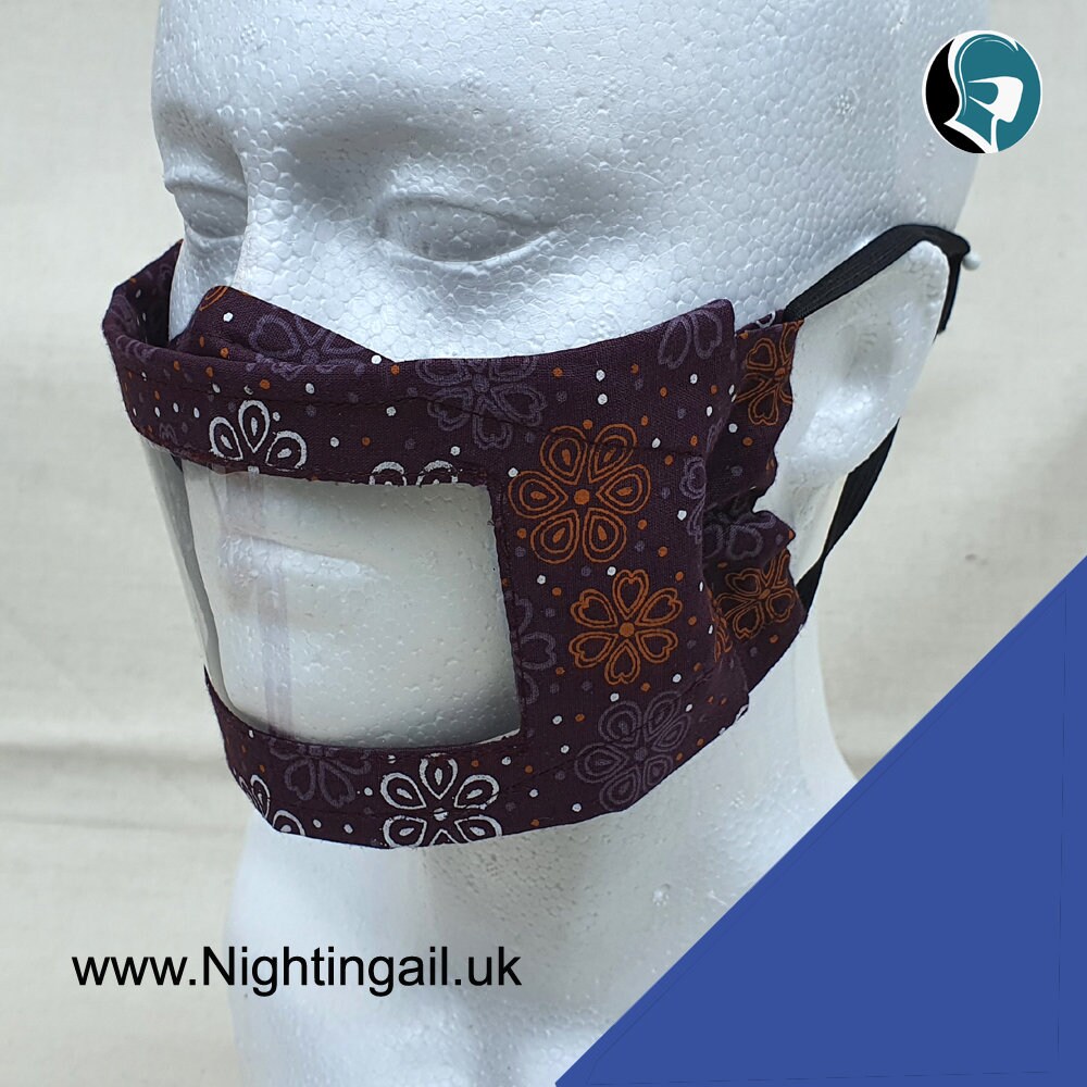 Deaf-friendly Communicator Face Masks Clear Window Lip Reading Speech ... Deaf-friendly Communicator Face Masks Clear Window Lip Reading Speech ...