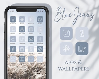 Ios 14 Icons Blue - Etsy