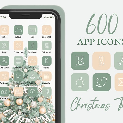 600 Christmas Tree App Icons Ios 14 App Icon Christmas Ios14 - Etsy