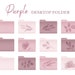 Purple Desktop Icons, Pastel Desktop Folders for Mac and Windows ...