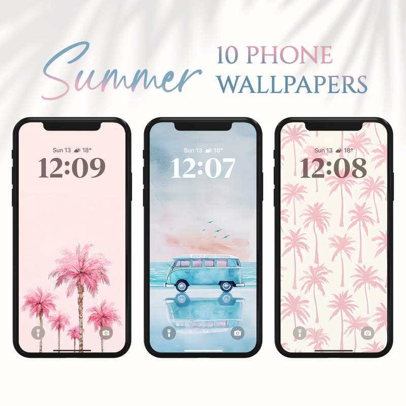 Watercolor Palm Wallpaper - Etsy