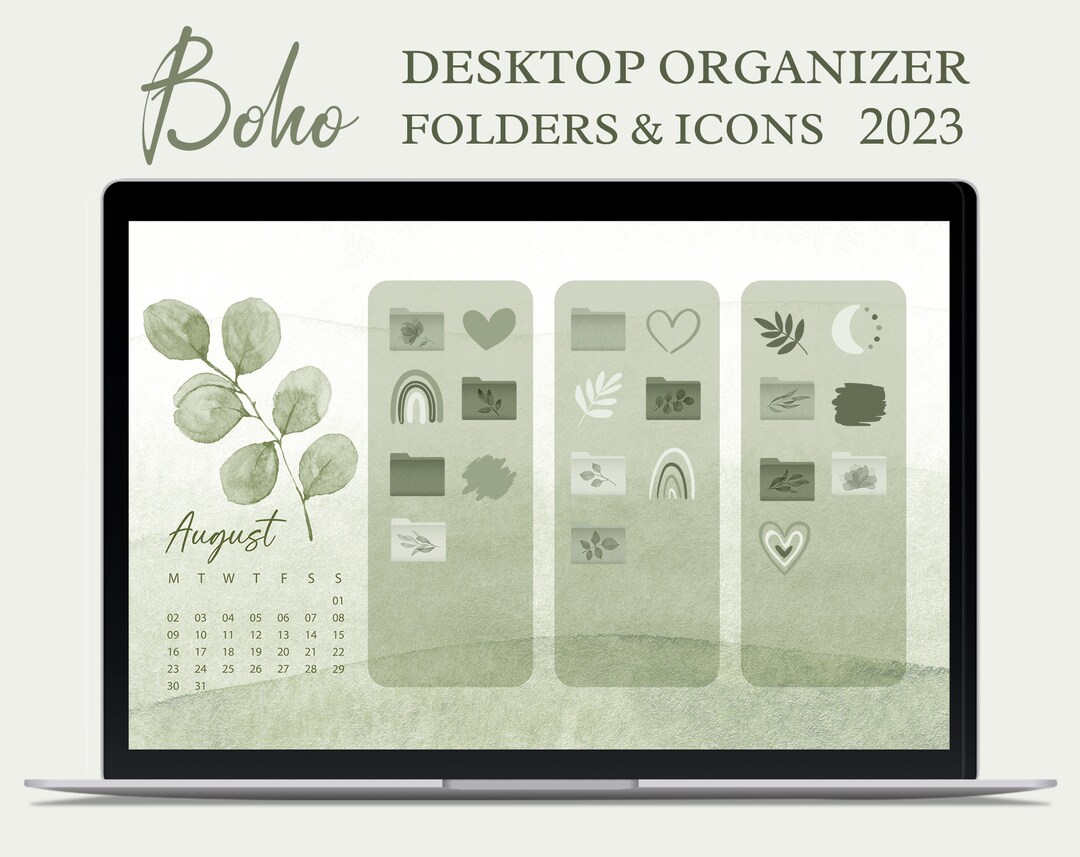 Desktop Wallpaper 2023 Organizer With Calendar Mac Windows - Etsy