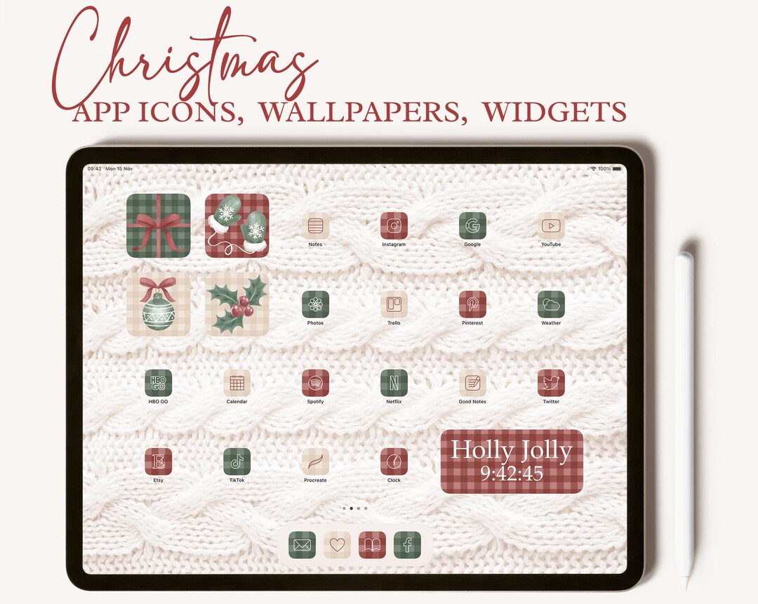 Christmas iPad Desktop Icons, iPad App Icons, iPad Wallpapers and ...