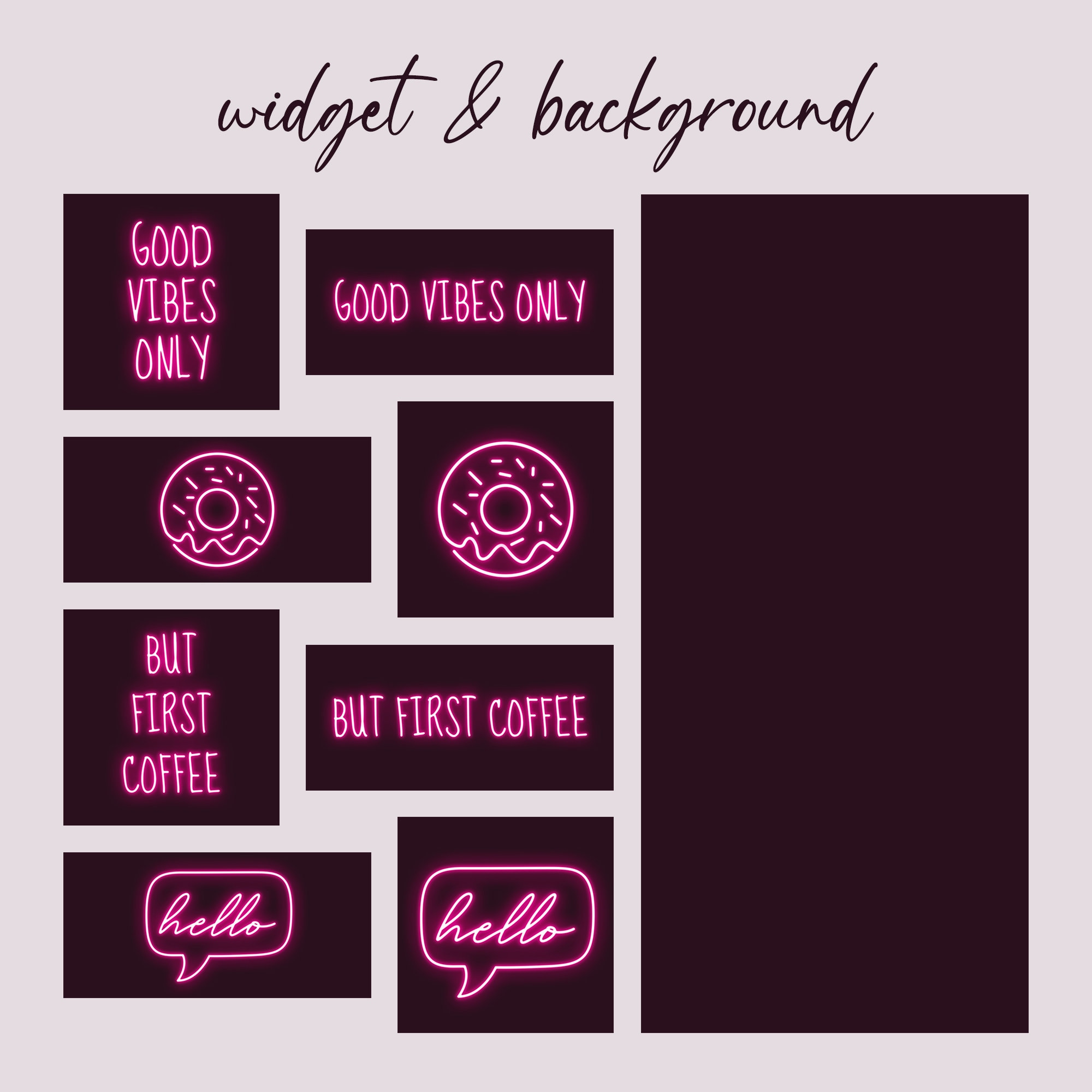 Pink Neon App Icons, Neon Aesthetic Ios 14 Icons, iPhone Icon Pack Neon ...