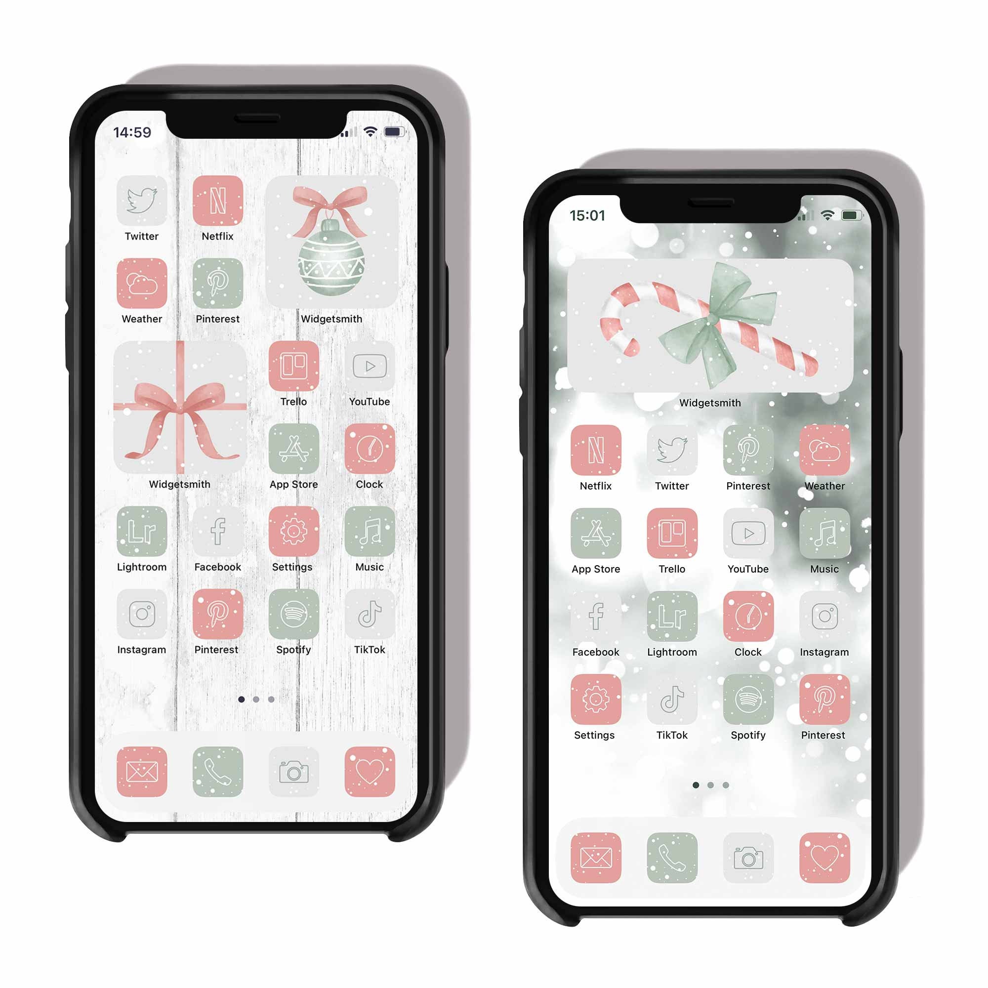 Let It Snow App Icons Christmas App Icons Neutral App Icons | Etsy