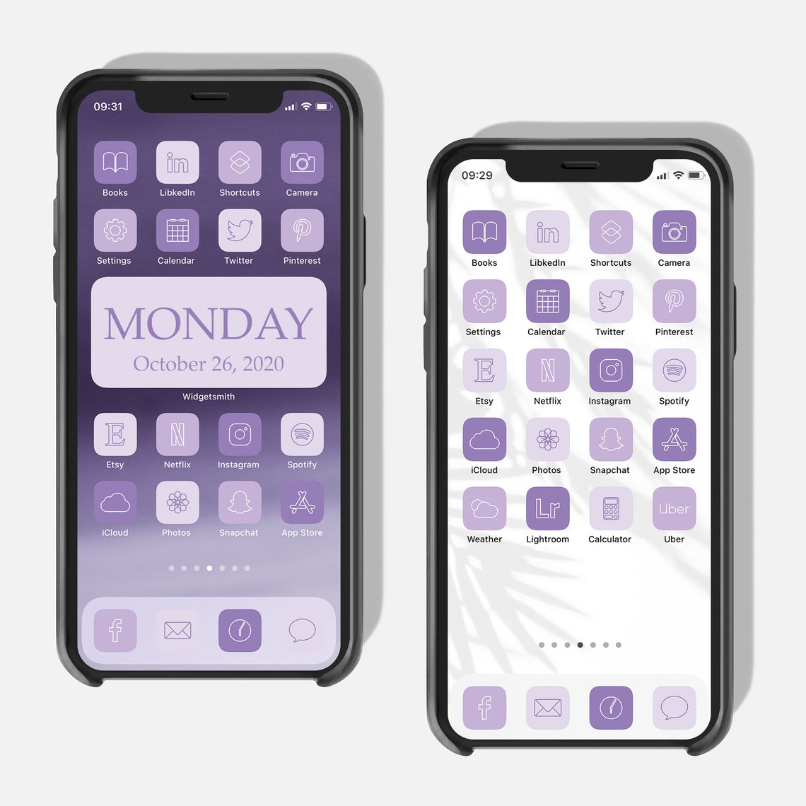 Lavender App Icons Purple Icons Iphone App Covers Purple - Etsy