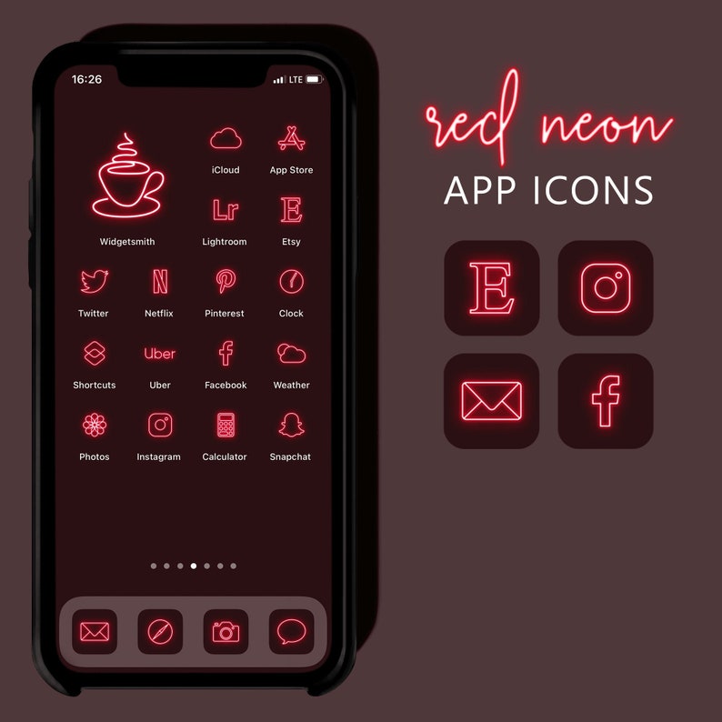 Red Neon App Icons Neon Aesthetic Ios 14 Icons Iphone Icon - Etsy Red Neon App Icons Neon Aesthetic Ios 14 Icons Iphone Icon - Etsy