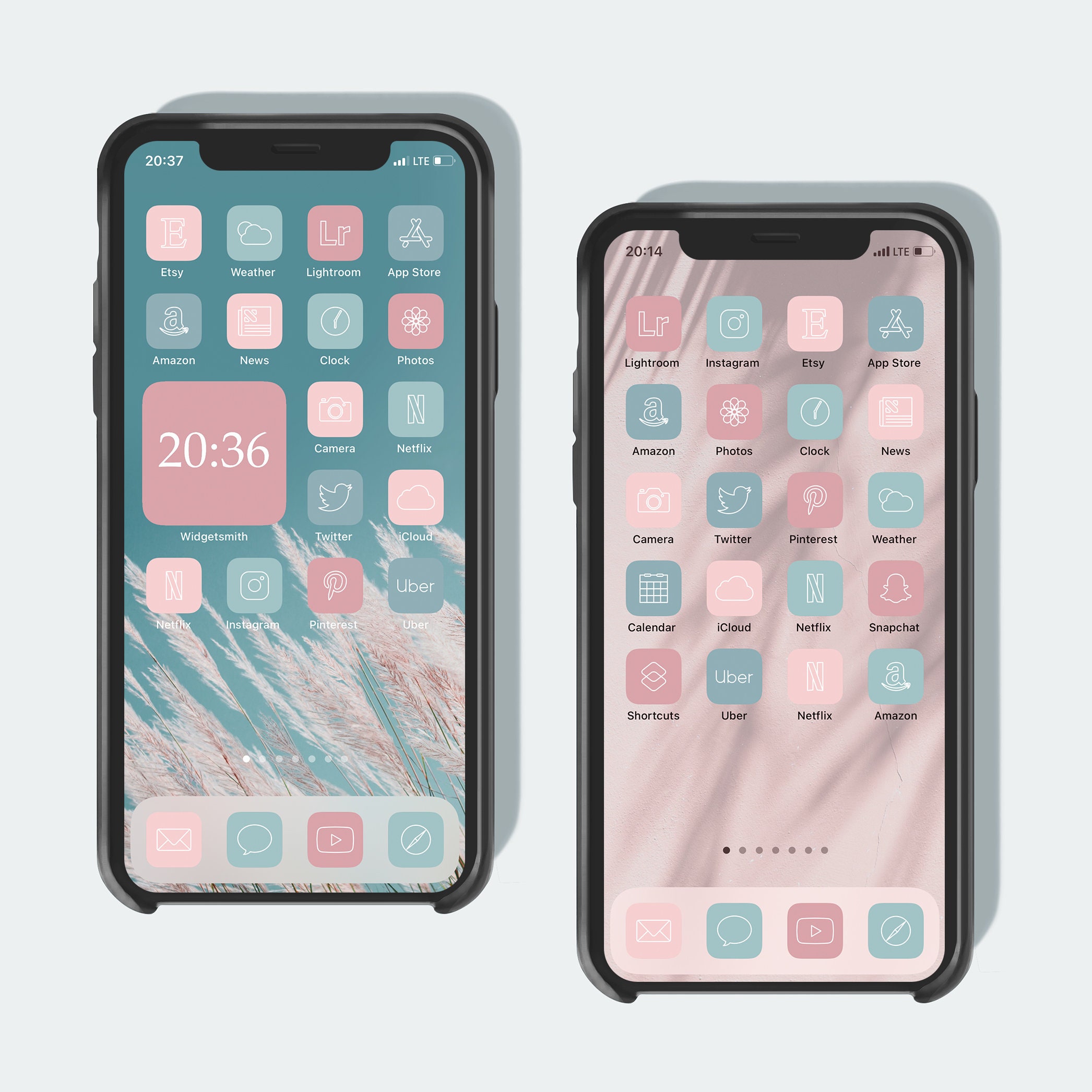 400 Pastel App Icons Pink & Blue Icons Iphone App Covers | Etsy