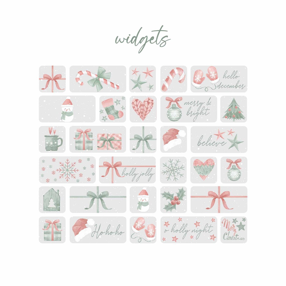 Let It Snow App Icons Christmas App Icons Neutral App Icons | Etsy