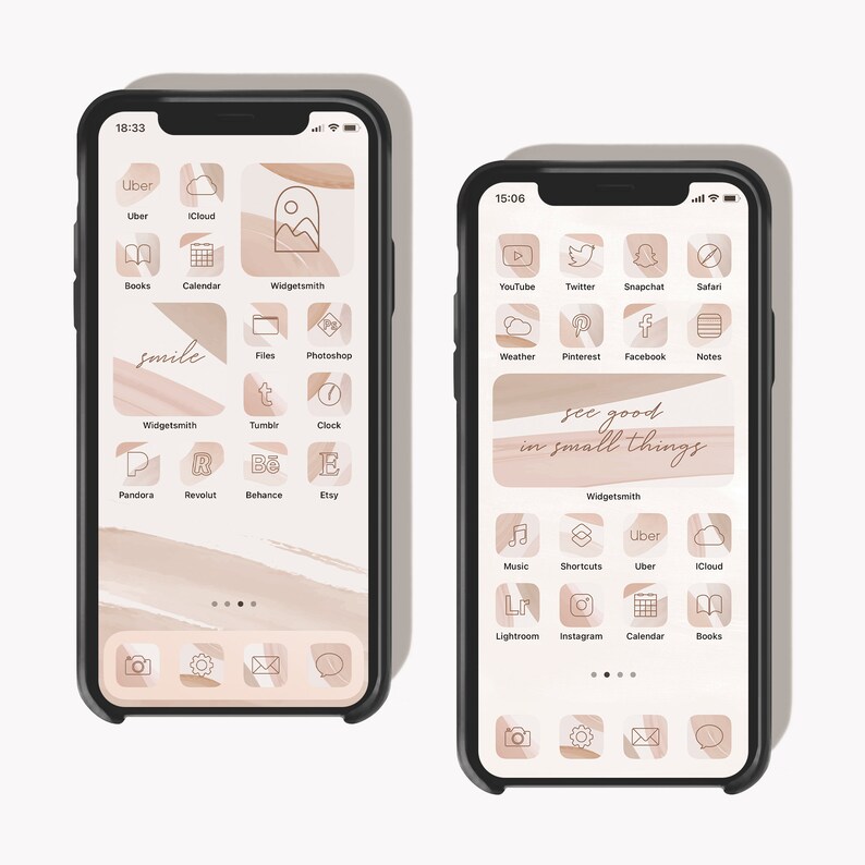 200 Boho App Icons iOS 14 Minimalist Icons Cream Beige | Etsy