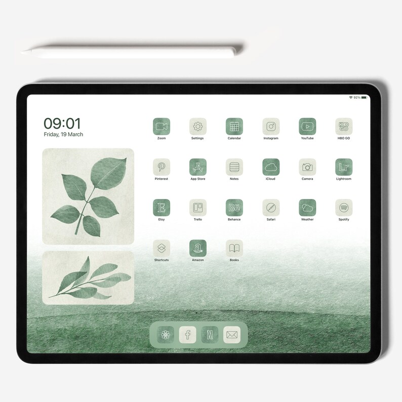 Ipad Desktop Icons Ipad App Icons Boho Ios 14 Icon Pack | Etsy