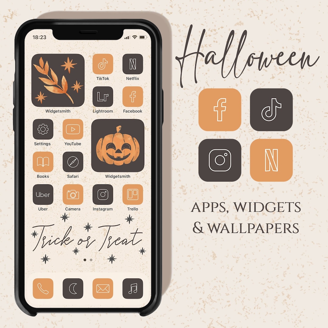 Halloween App Icons, Halloween Spooky iPhone Covers, Ios 14 App Icons ...