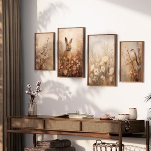 Easter Spring Posters, Set of 27 Prints, Farmhouse Spring Decor, Set of ...