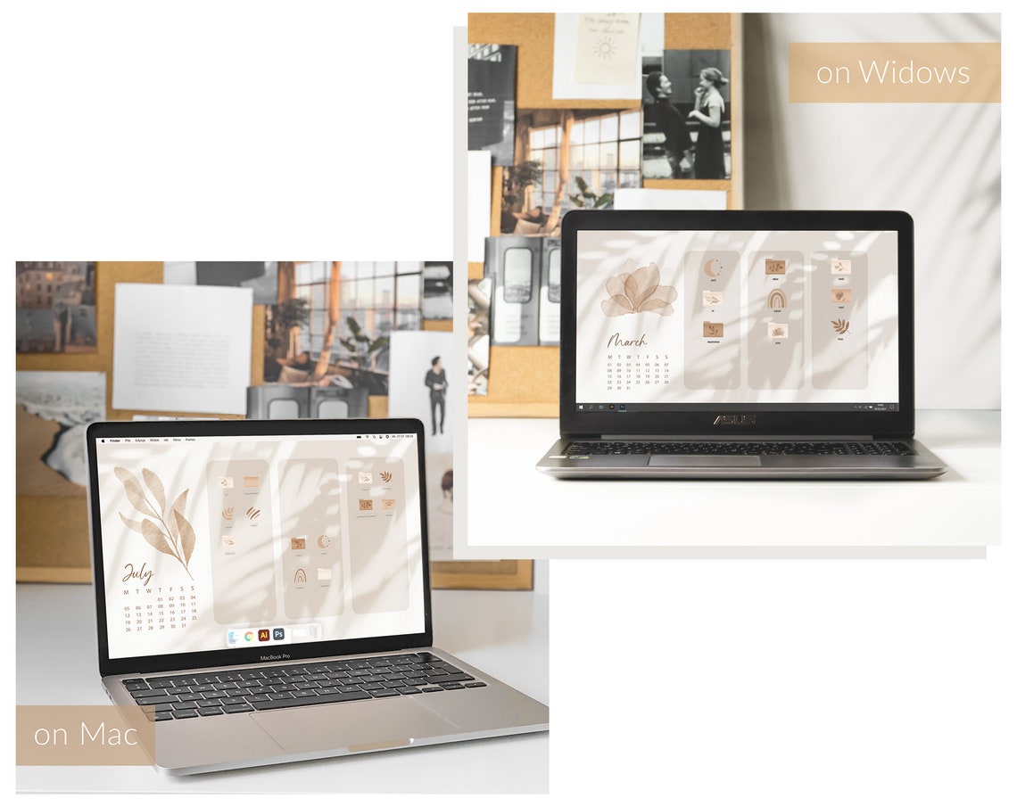 Desktop Wallpaper 2023 Organizer With Calendar Mac Windows - Etsy