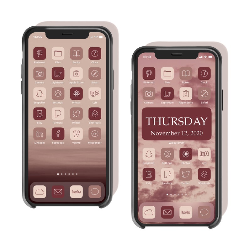 Red Wine App Icons Ios Icon Set Iphone Icon Aesthetic - Etsy