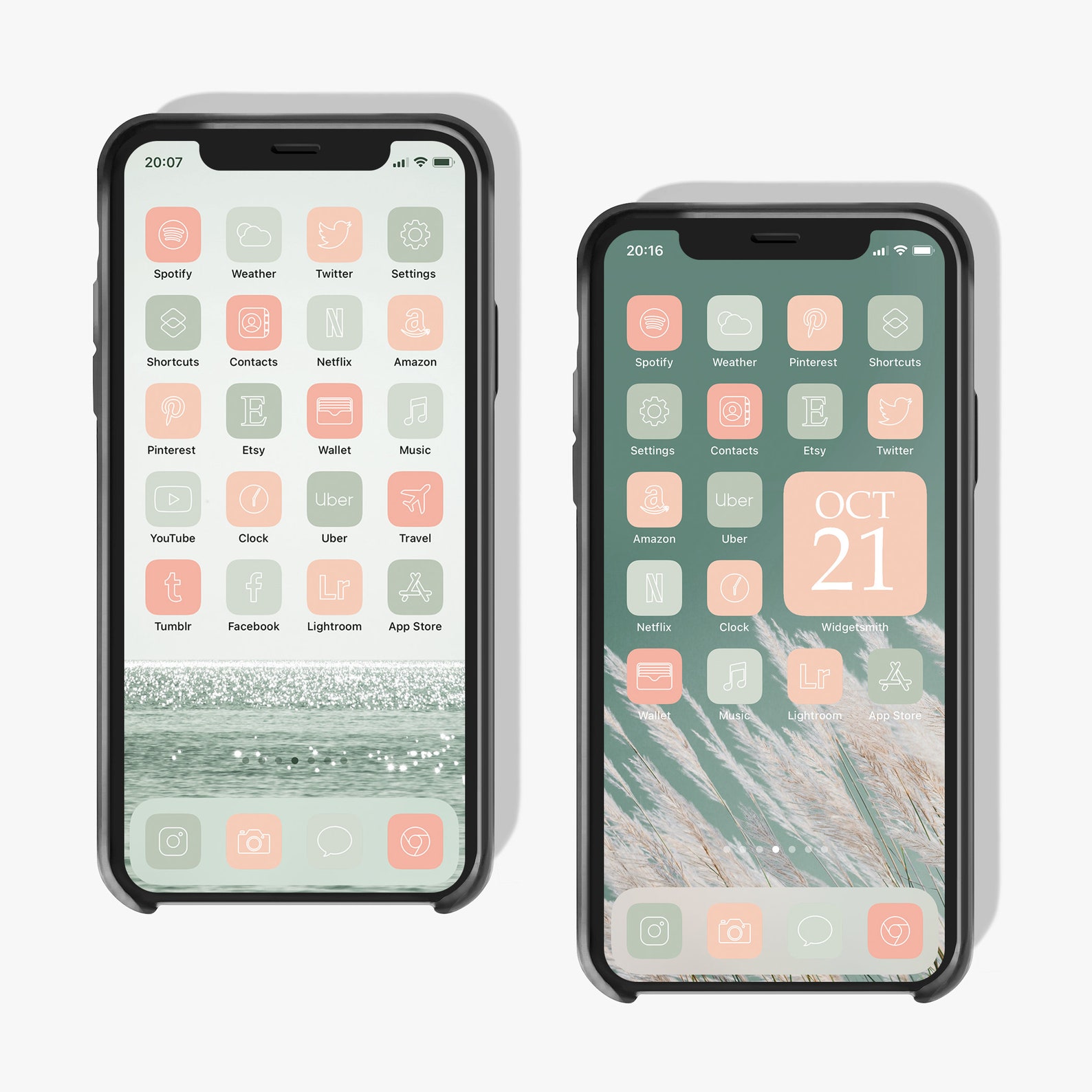 300 Peachy App Icons Icon for iOS 14 Green Orange Aesthetic | Etsy