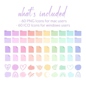 Desktop Folder Icons, Pastel Desktop Icons, MacBook Folder Icons ...