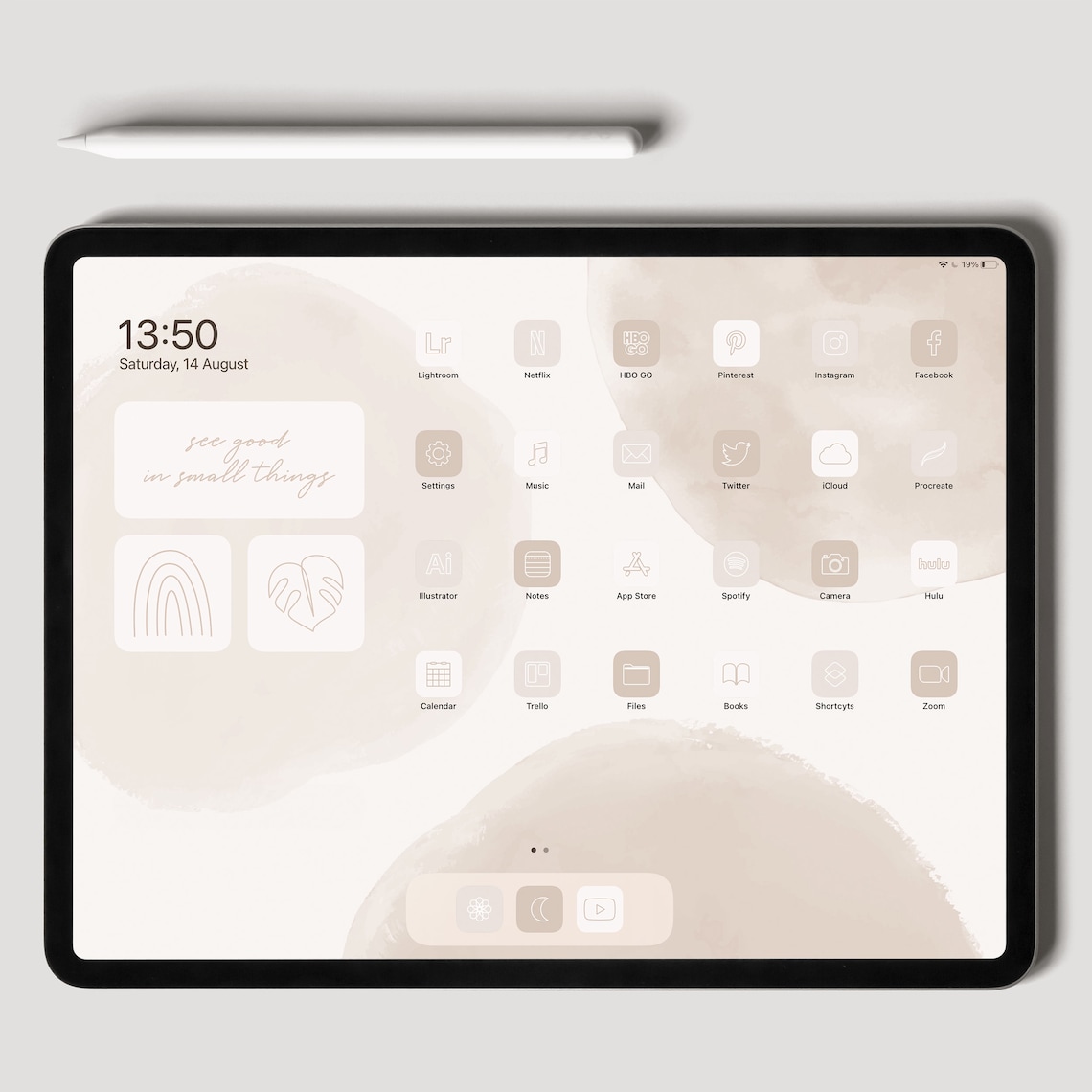 Natural Ipad Desktop Icons Beige Ipad App Icons Boho Ios - Etsy Canada