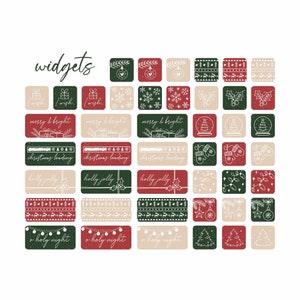 First Snow Christmas App Icons, Ios Icons Xmas, Green Red Aesthetic App ...