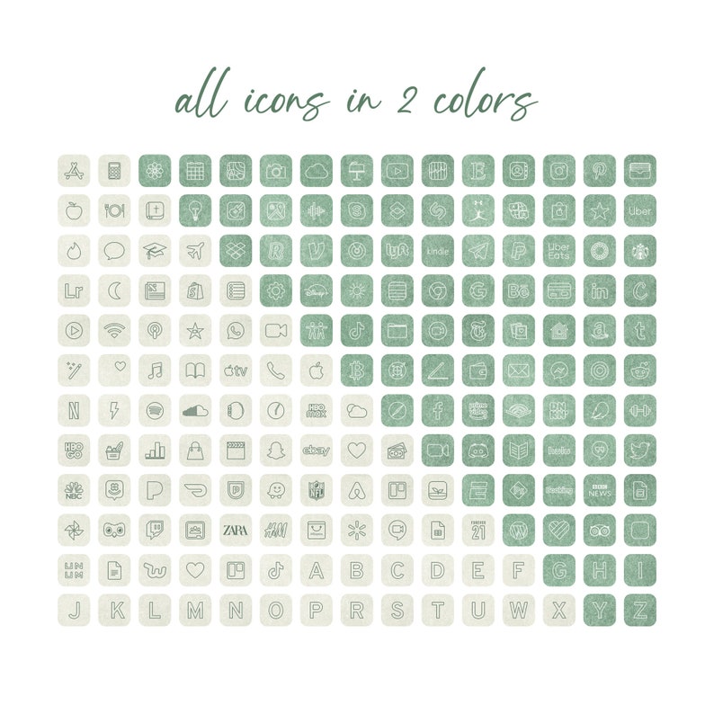 Ipad Desktop Icons Ipad App Icons Boho Ios 14 Icon Pack | Etsy