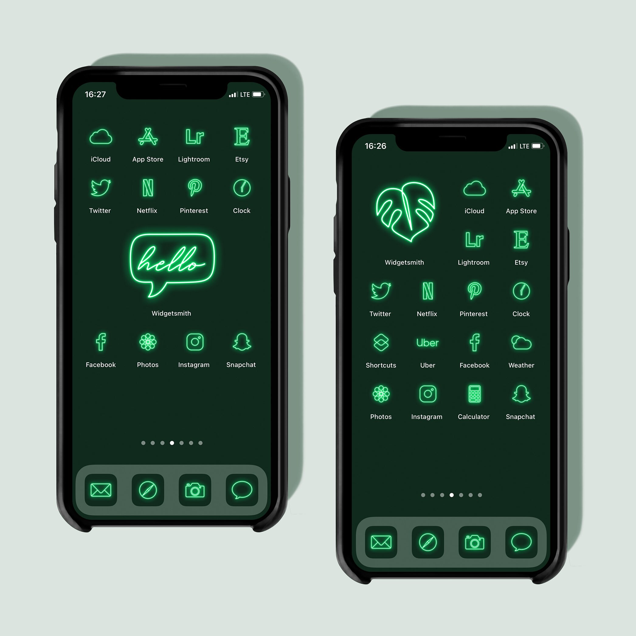 Green Neon App Icons Neon Aesthetic Ios 14 Icons Iphone Icon - Etsy