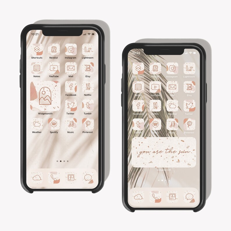 200 Abstract App Icons Ios 14 Minimalist Icons Cream Beige - Etsy