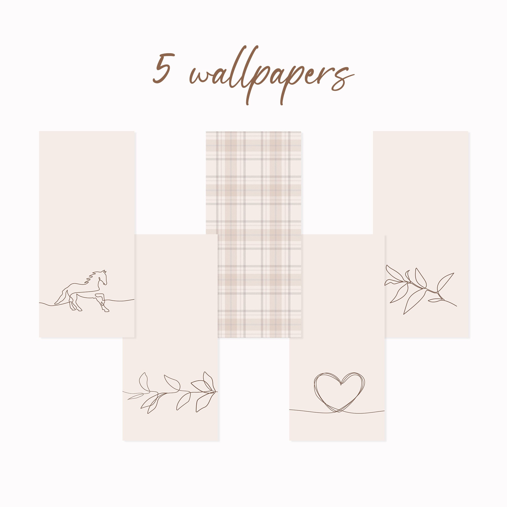 400 Brown Plaid Ios App Icons, iPhone App Icons, Ios App Covers, Ios 14 ...