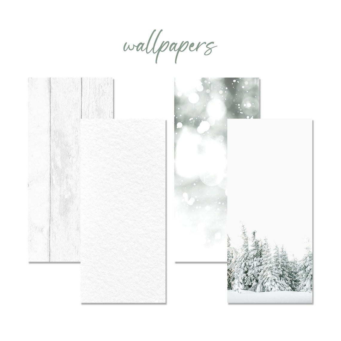 Let It Snow App Icons Christmas App Icons Neutral App Icons | Etsy