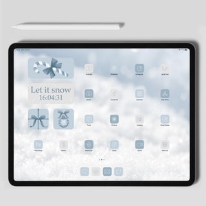 Winter iPad Desktop Icons, Christmas iPad App Icons, iPad Wallpapers ...