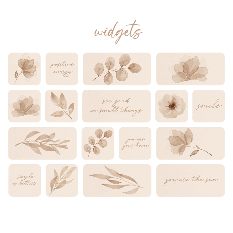 Neutral Palette App Icons Ios Icons Aesthetic Boho Ios | Etsy