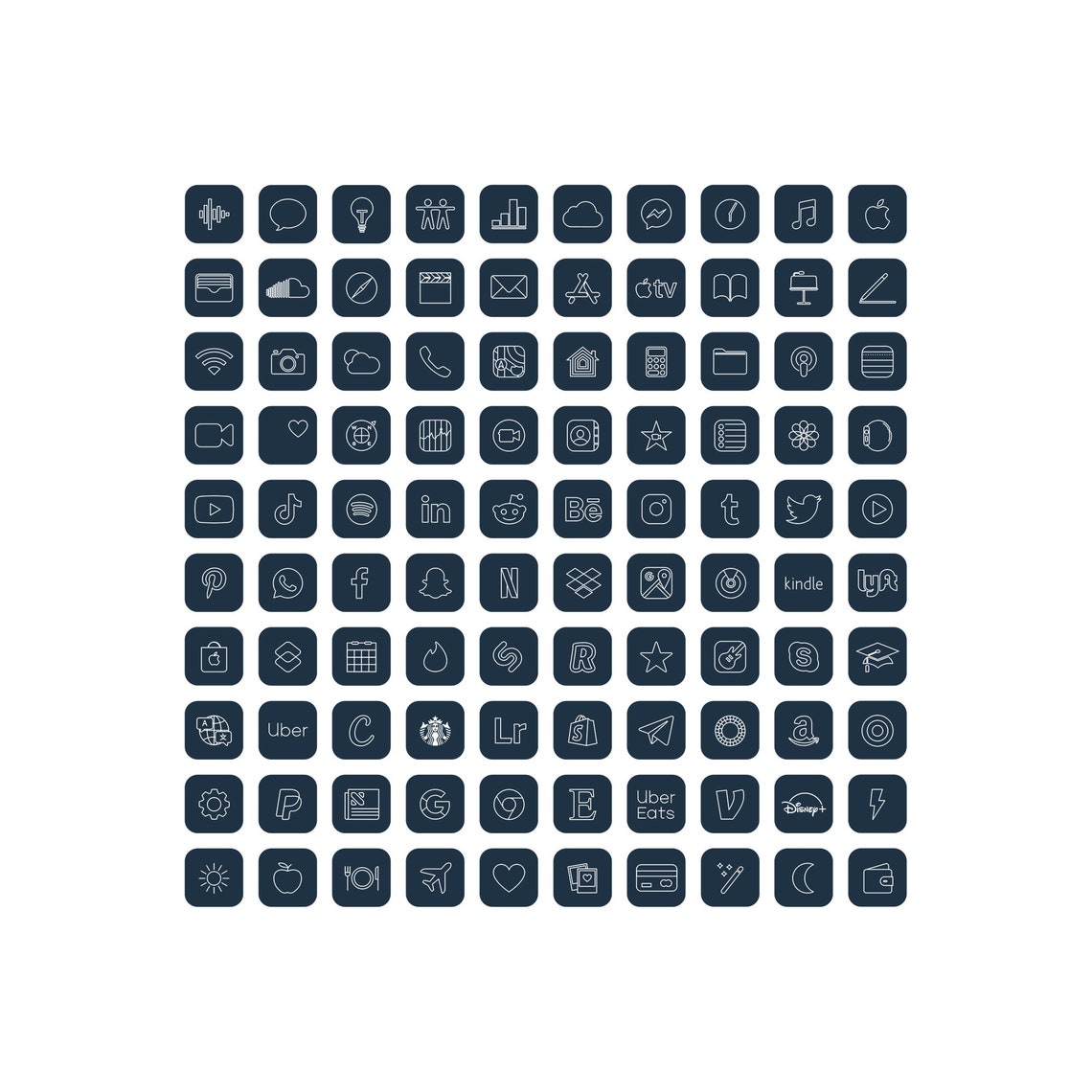 400 Fargo App Icons Ios 14 Blue Icons Winter Aesthetic Icon | Etsy