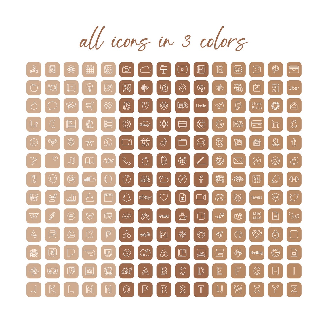 Cozy Winter App Icons, Autumn Fall Icons, Neutral App Icons, iPhone ...