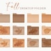 Fall Desktop Folder Icons, Desktop Folders Mac and Windows, Brown Beige ...