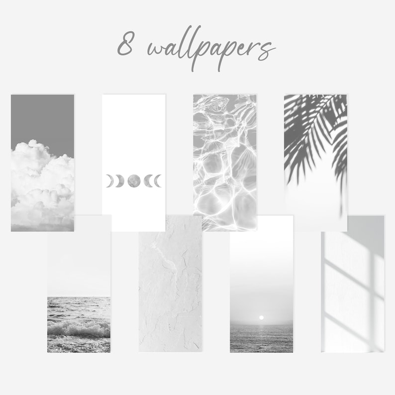 White Icons Ios Icon Pack Homescreen Icons Minimal Icons - Etsy