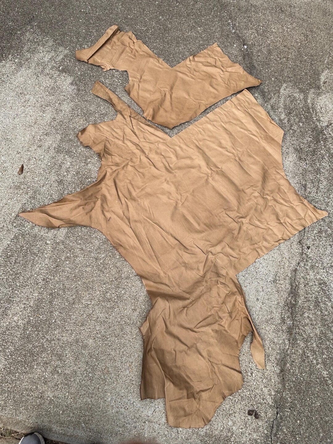 Tan Leather Hide Remnants Upholstery Leatherworking 2 Pieces - Etsy