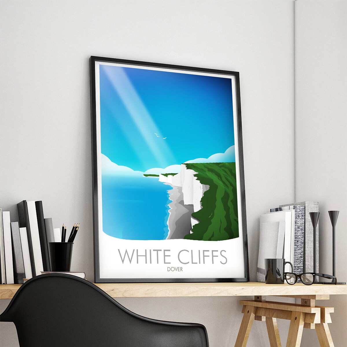 White Cliffs of Dover Print Poster Dover Poster Print UK | Etsy