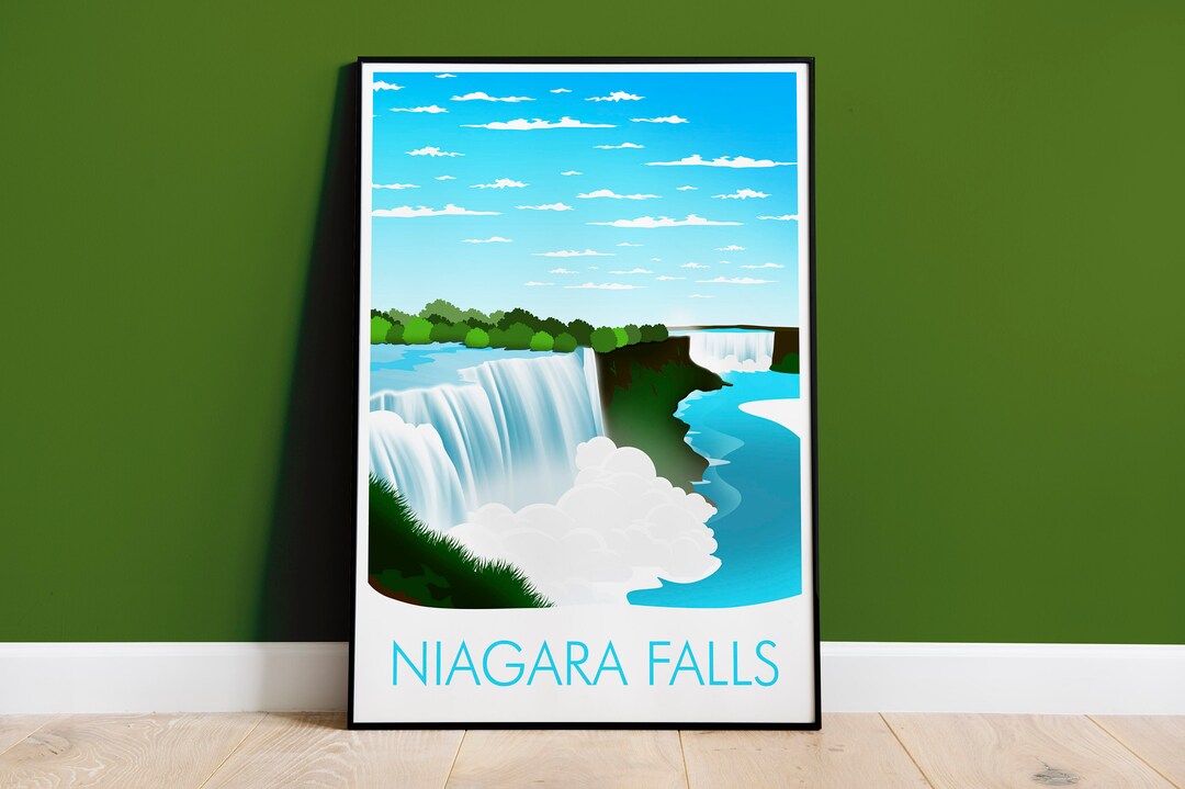 Niagara Falls Poster, Print, Art, Wall Art, US Wall Art, Vintage Style ...